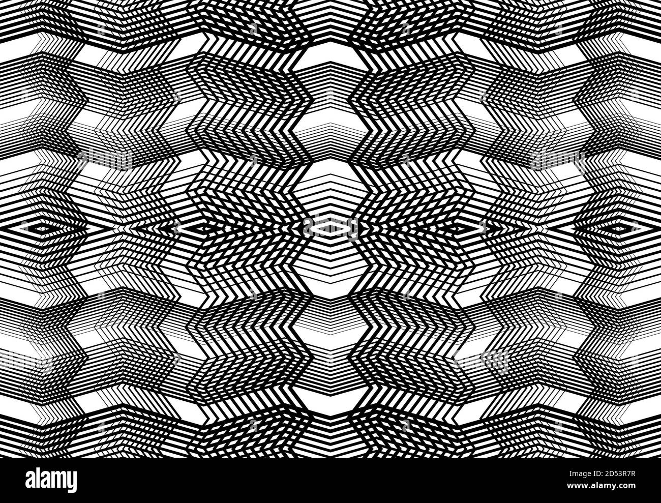 Wiederholbare und kachelbare Gitter, Netz aus Zick-Zack, Kreuz-und ...