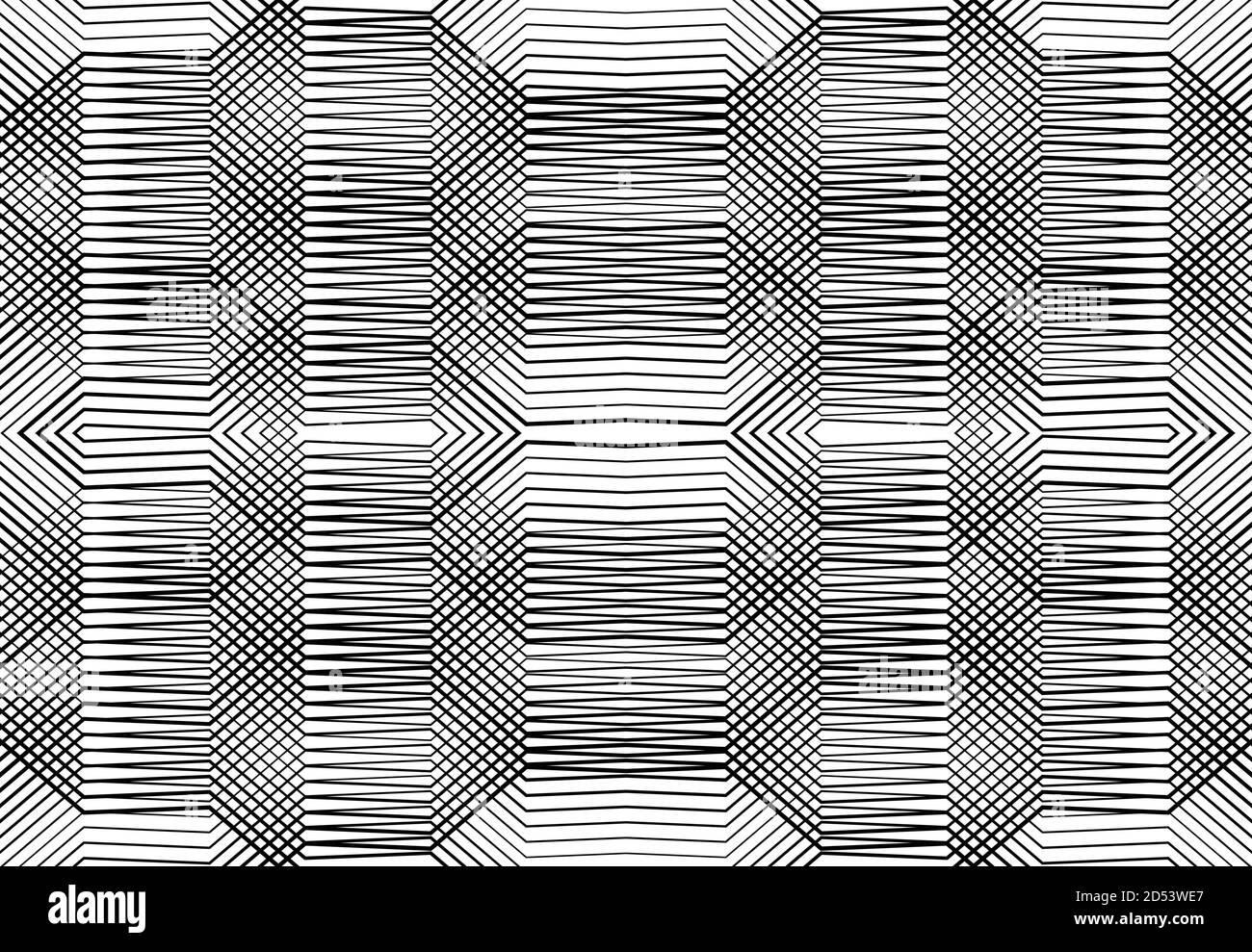 Wiederholbare und kachelbare Gitter, Netz aus Zick-Zack, Kreuz-und ...