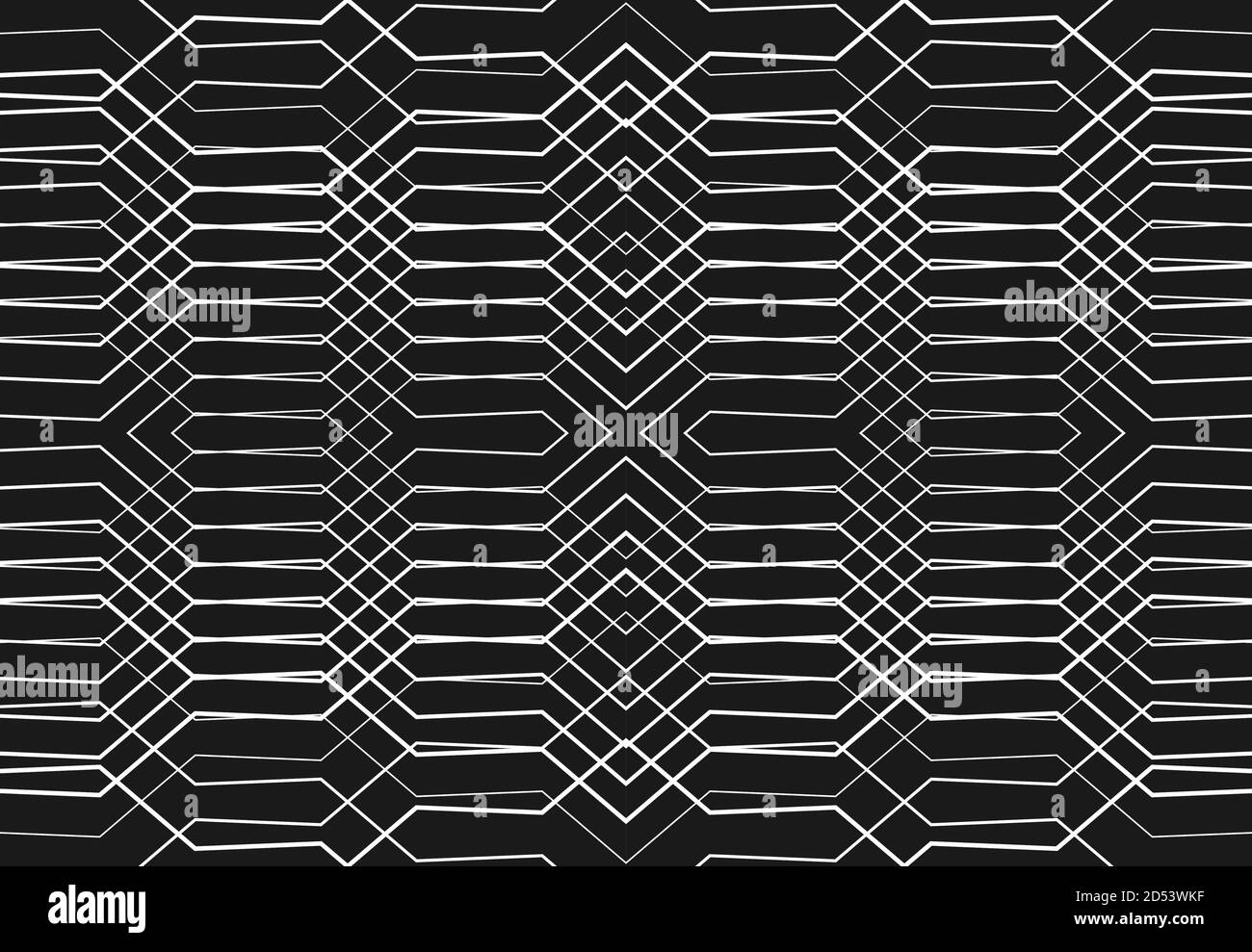Wiederholbare und kachelbare Gitter, Netz aus Zick-Zack, Kreuz-und ...