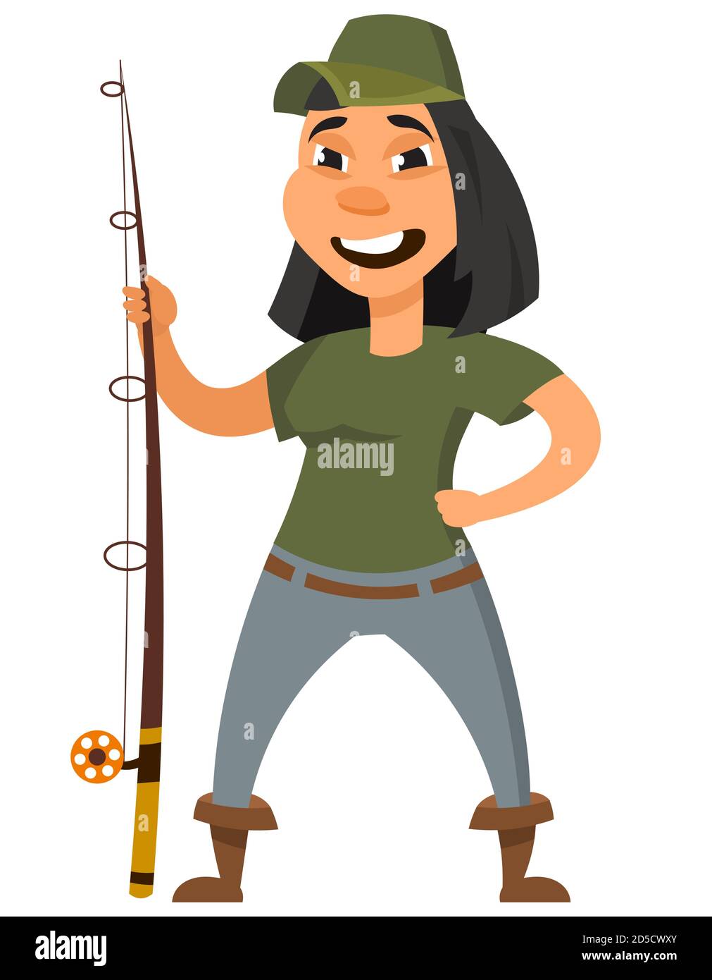Cartoon fisherman Stock-Vektorgrafiken kaufen - Alamy