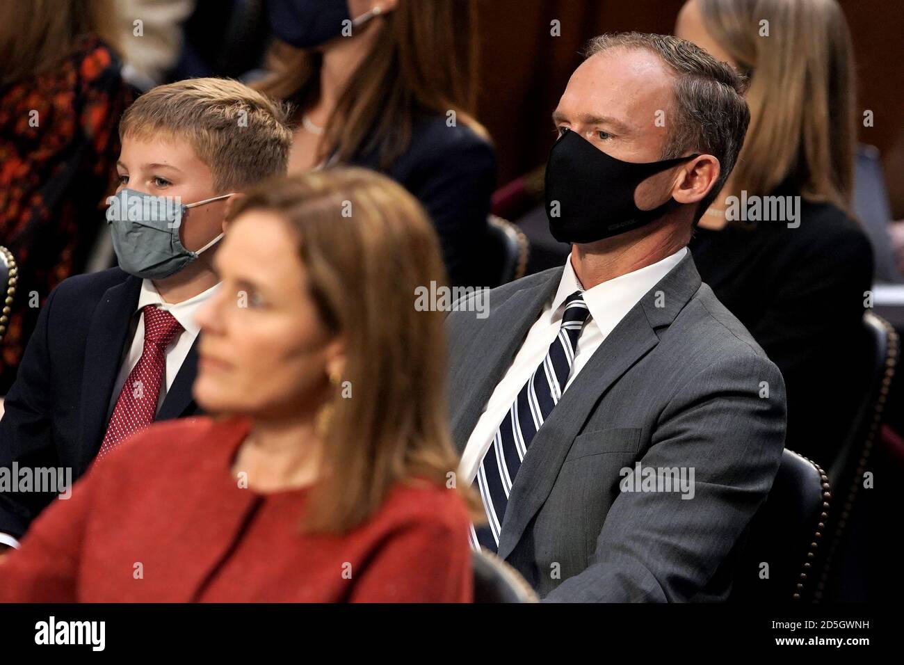 Washington, Usa. Oktober 2020. Jesse Barrett, Ehemann von Richterin Amy ...