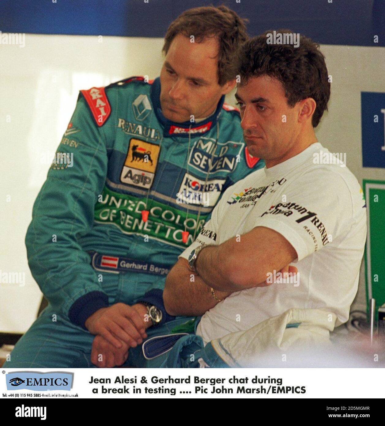 Gerhard berger and jean alesi -Fotos und -Bildmaterial in hoher ...