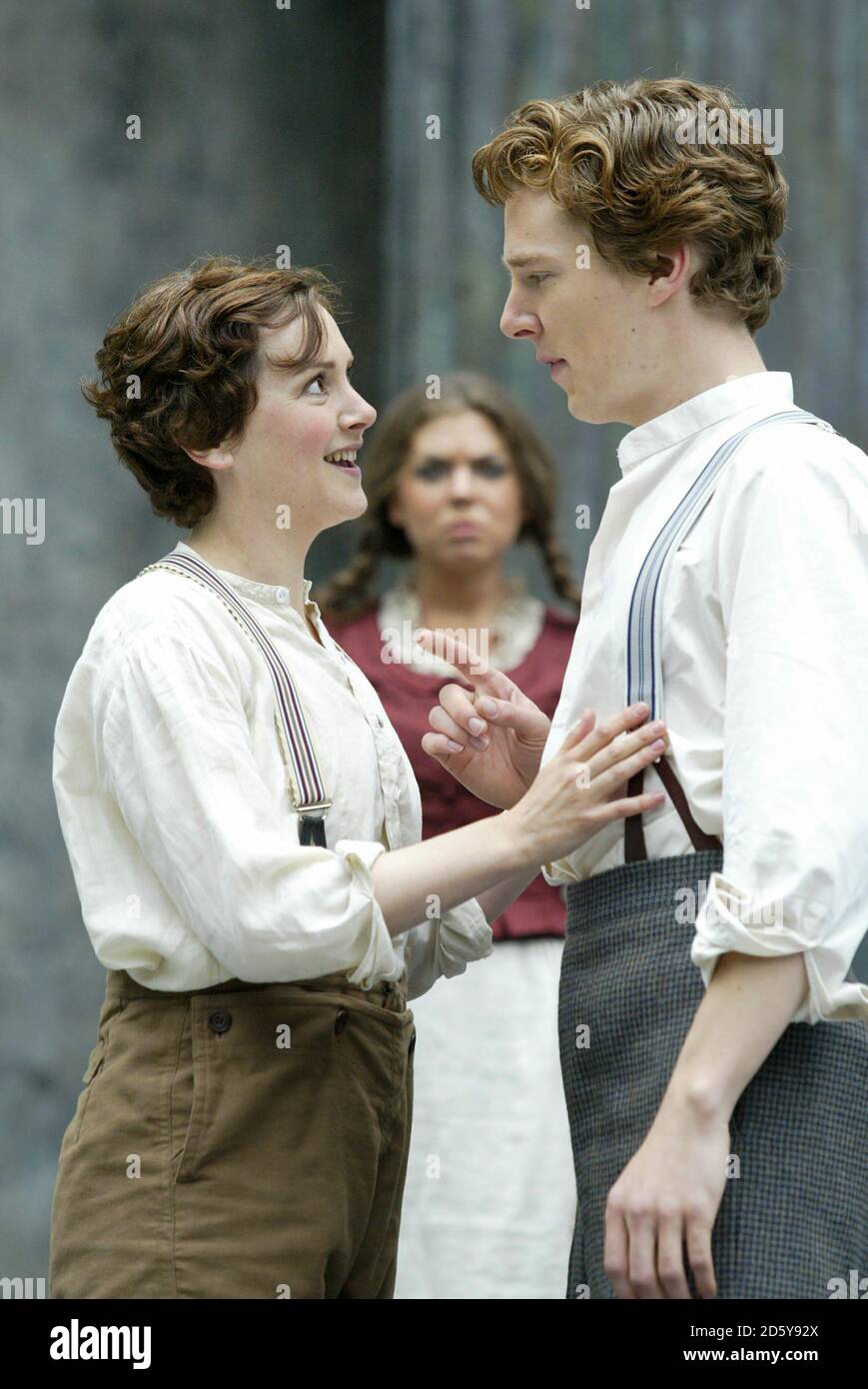 l-r: Rebecca Johnson (Rosalind), Caitlin Mottram (Celia), Benedict ...