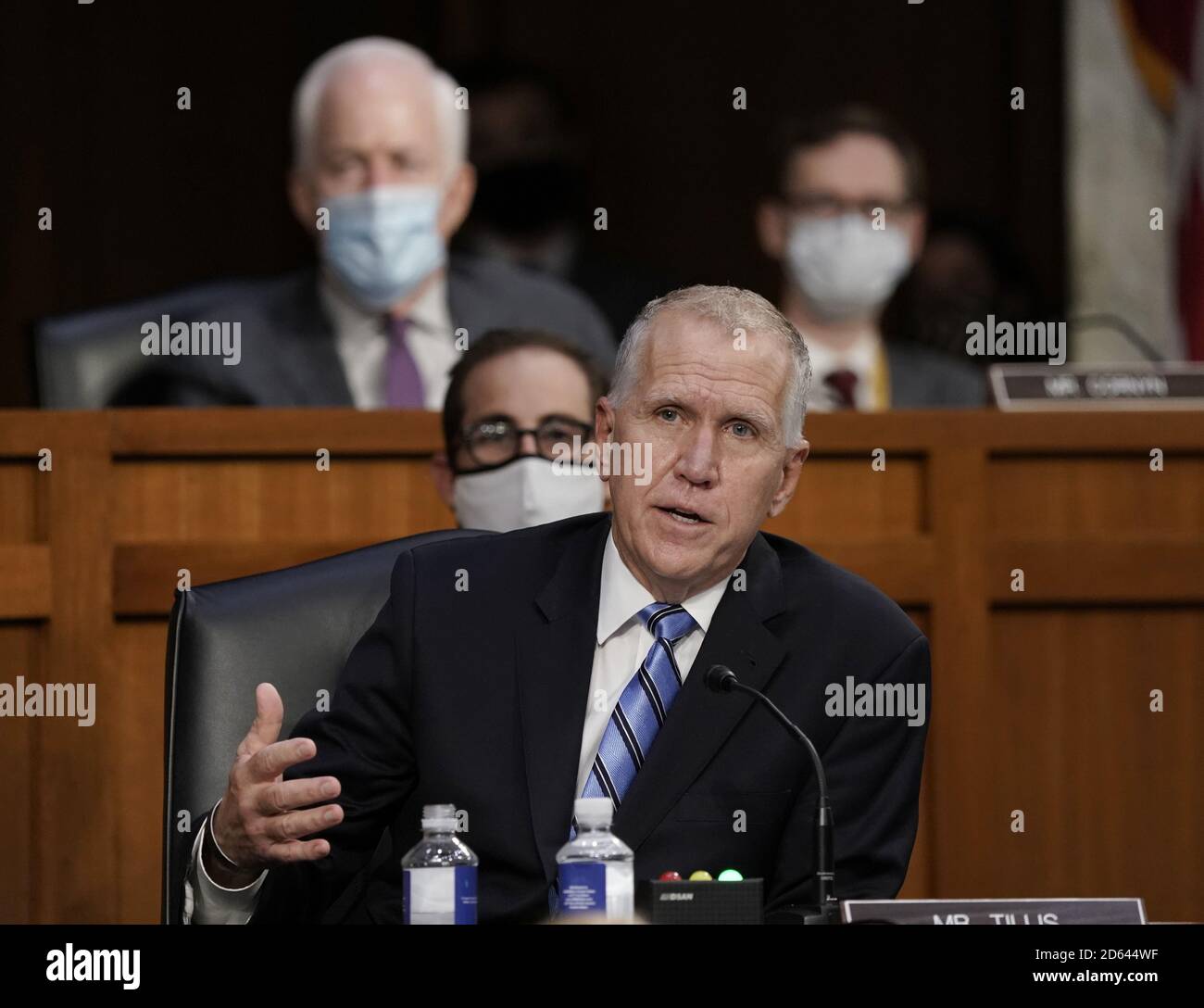 Washington, Usa. Oktober 2020. Sen. Thom Tillis, R-N.C., spricht, während Richterin Amy Coney ...