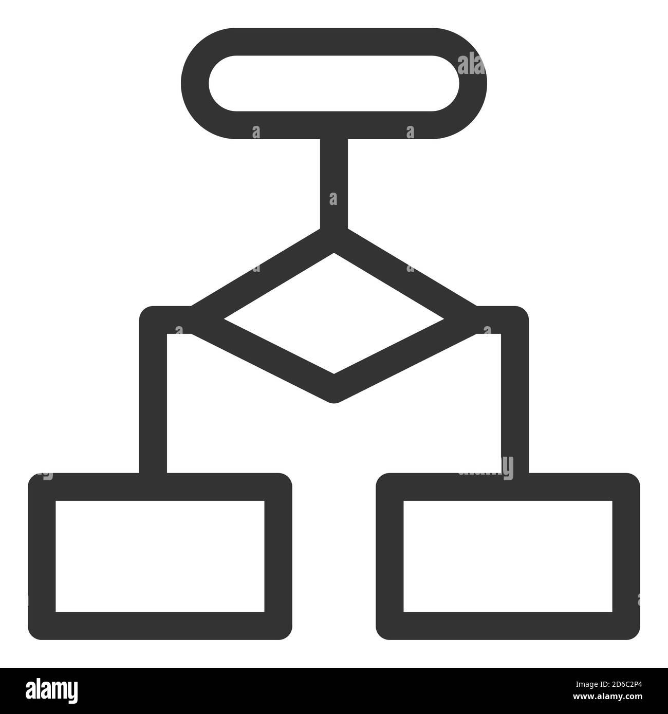 Algorithmus-Symbol. Algorithmusfluss, Diagrammsymbol oder Symbol ...