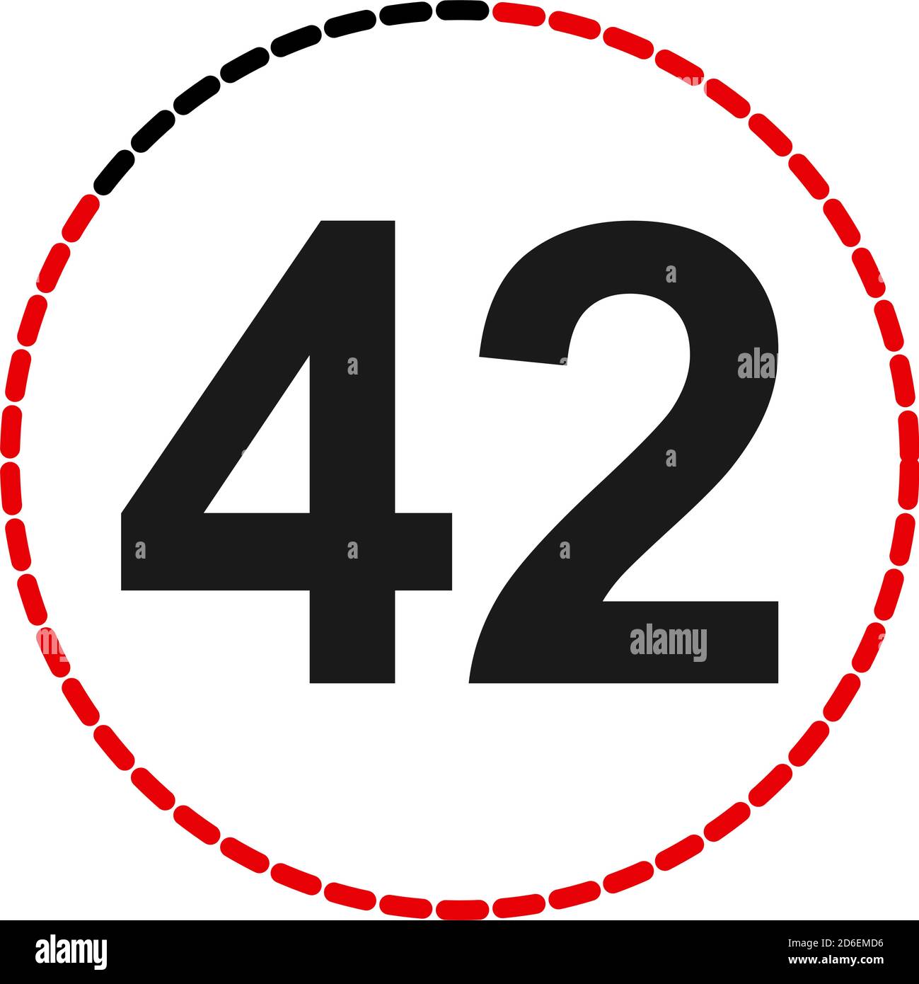 Zahlen, Ziffern Ziffernblatt Abbildung. Symbol für Zeit, Dauer und ...