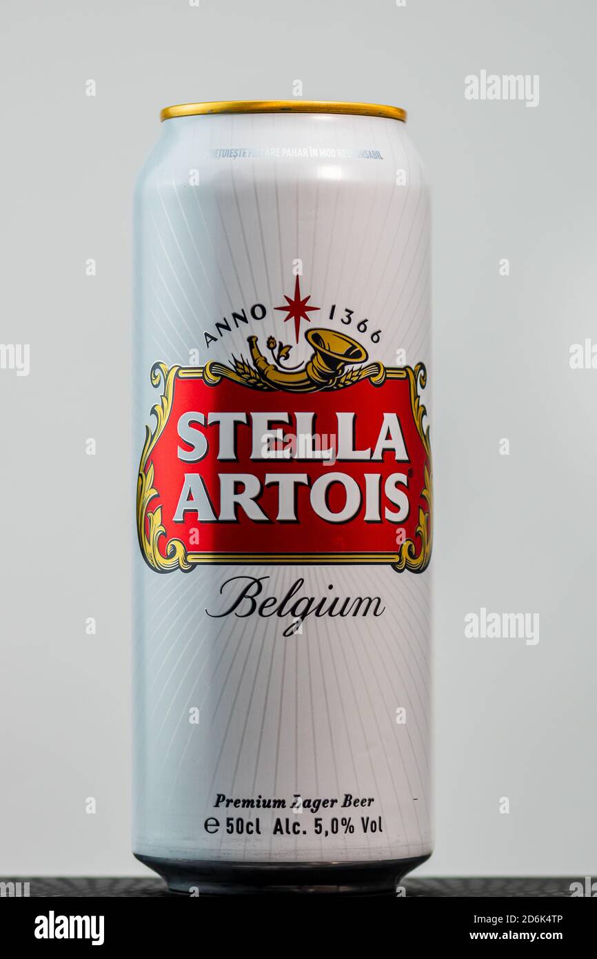 Großartiges belgisches Bier - Stella Artois. Belgium Premium Lager ...