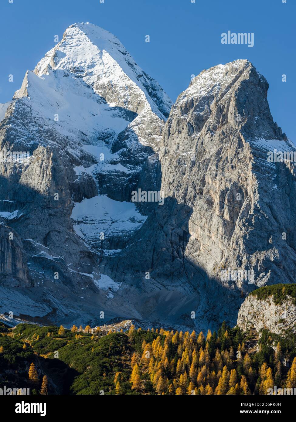 Marmolada - Bergkette in den Dolomiten, Marmolada und Gran Vernel. Der ...