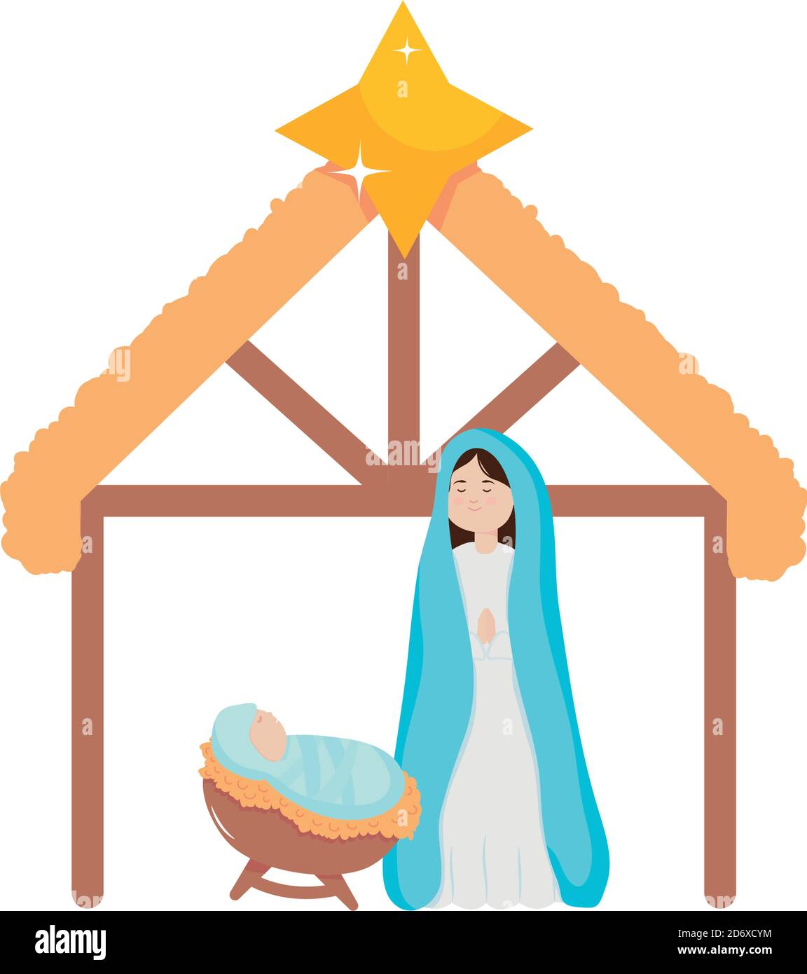 Cartoon jungfrau maria krippe -Fotos und -Bildmaterial in hoher ...
