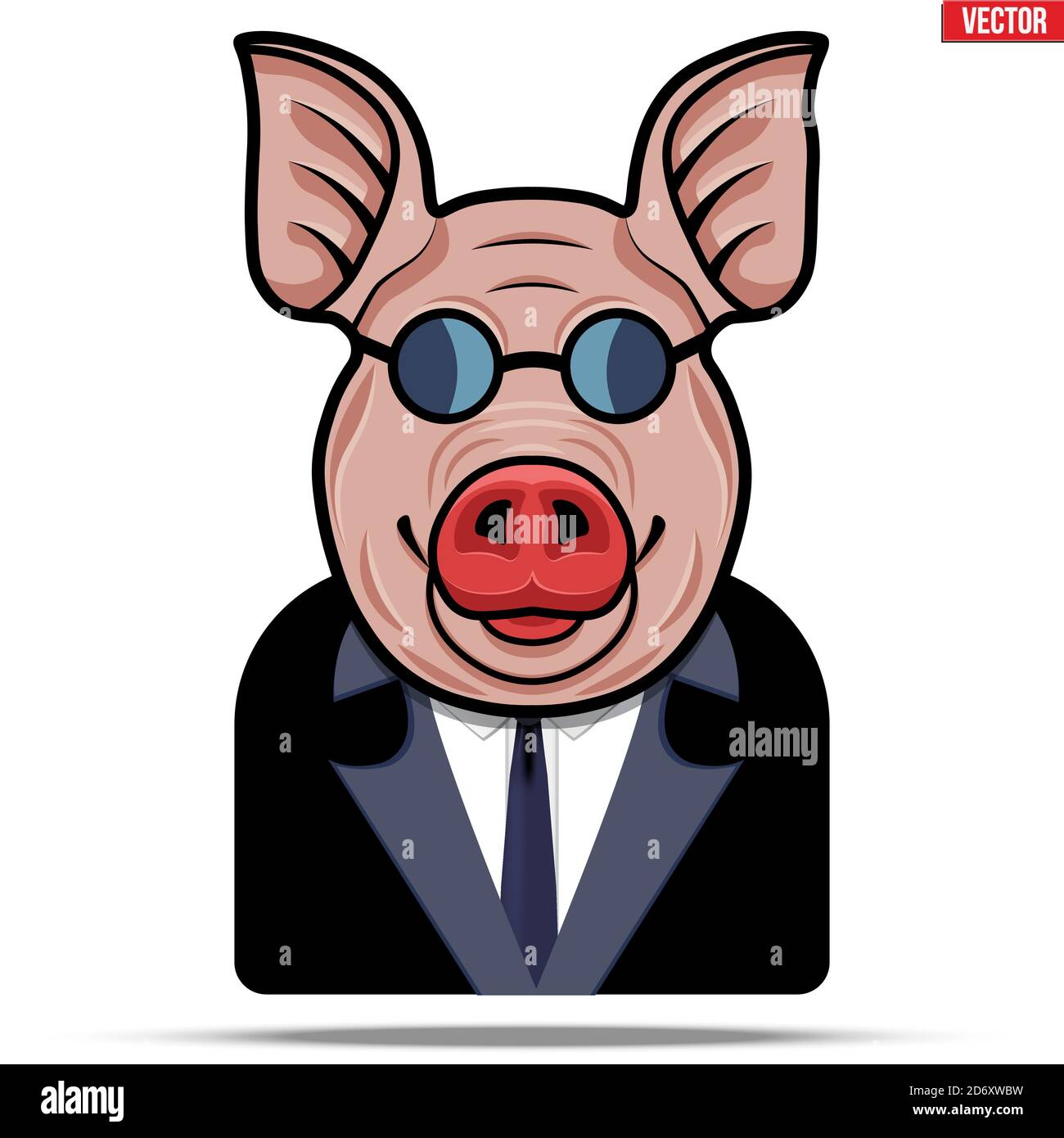 Schwein im schweinestall Stock-Vektorgrafiken kaufen - Alamy