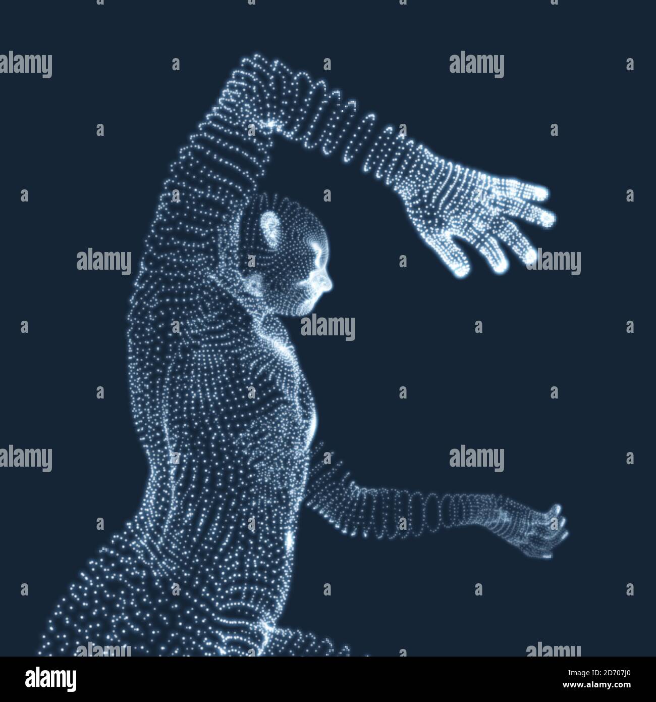 3D-Modell des Menschen. Menschlichen Körper. Design Element. Vector ...