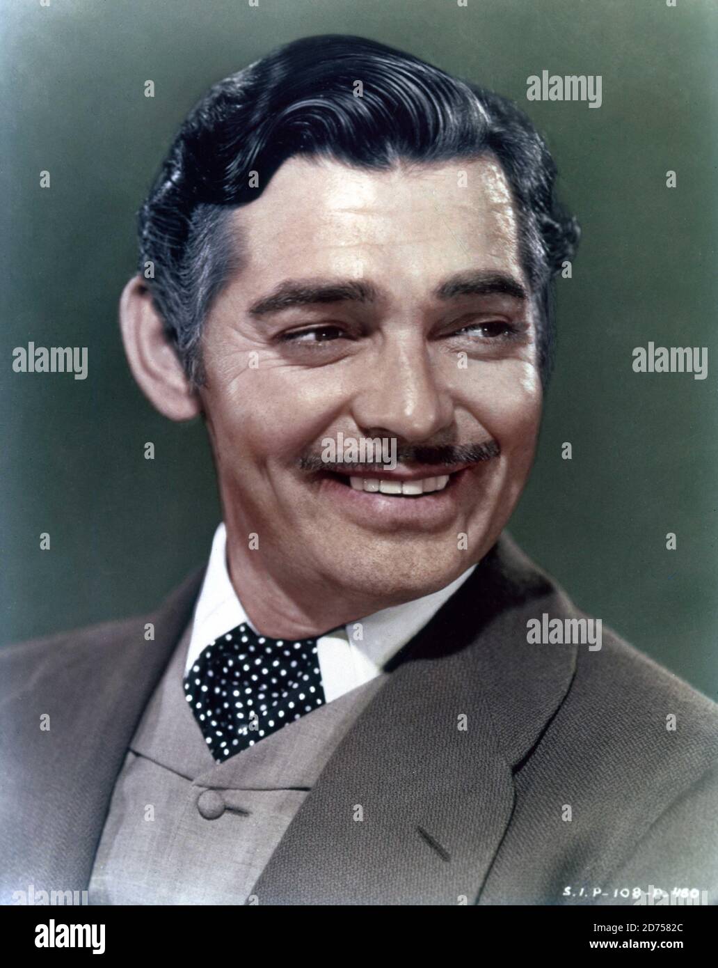 CLARK GABLE Color Portrait als Rhett Butler in GONE WITH THE WIND 1939 ...