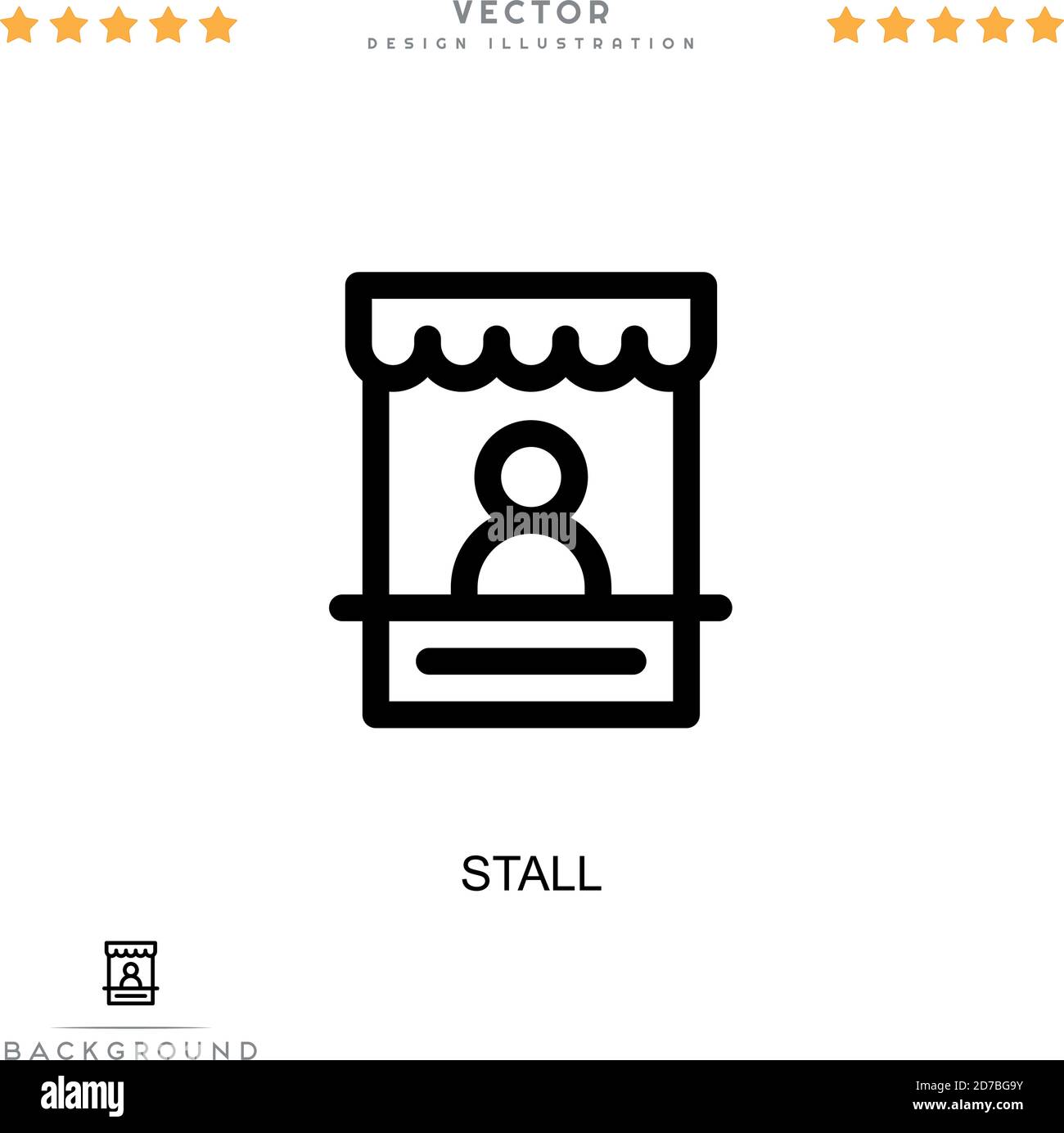 Stall-Symbol. Einfaches Element aus der digitalen Störungs-Sammlung ...