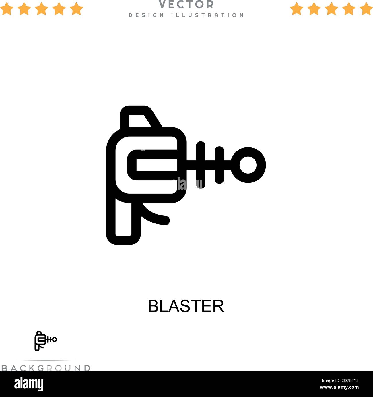 Blaster-Symbol. Einfaches Element aus der digitalen Störungs-Sammlung ...