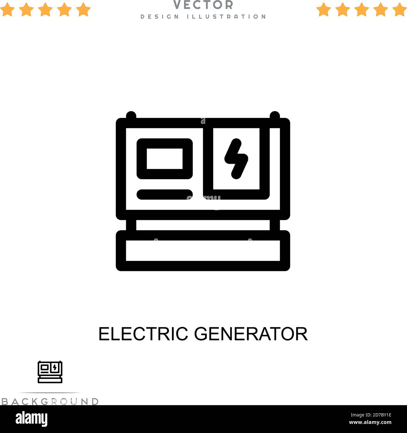 Diesel backup power generator Stock-Vektorgrafiken kaufen - Alamy