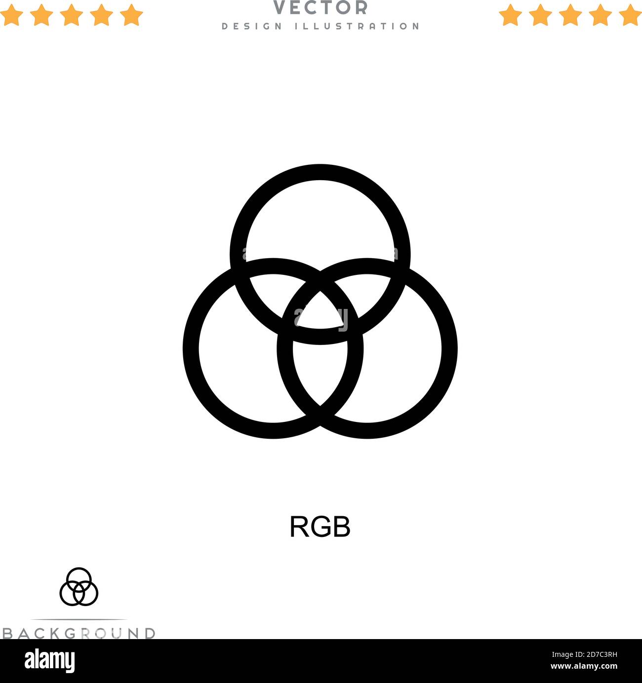 RGB-Symbol. Einfaches Element aus der digitalen Störungs-Sammlung ...