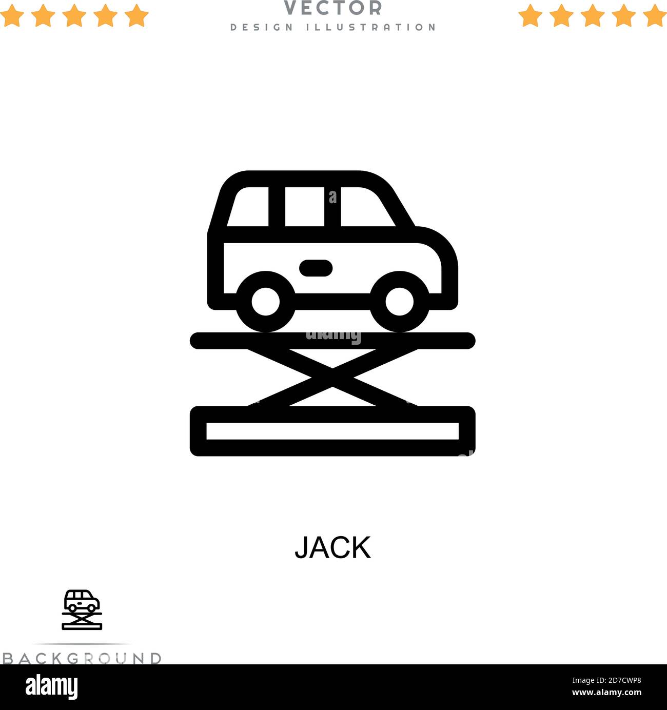 Jack-Symbol. Einfaches Element aus der digitalen Störungs-Sammlung ...