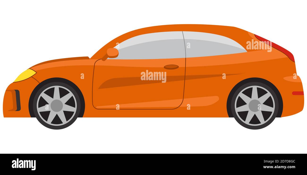 Hatchback car cartoon illustration Stock-Vektorgrafiken kaufen - Alamy