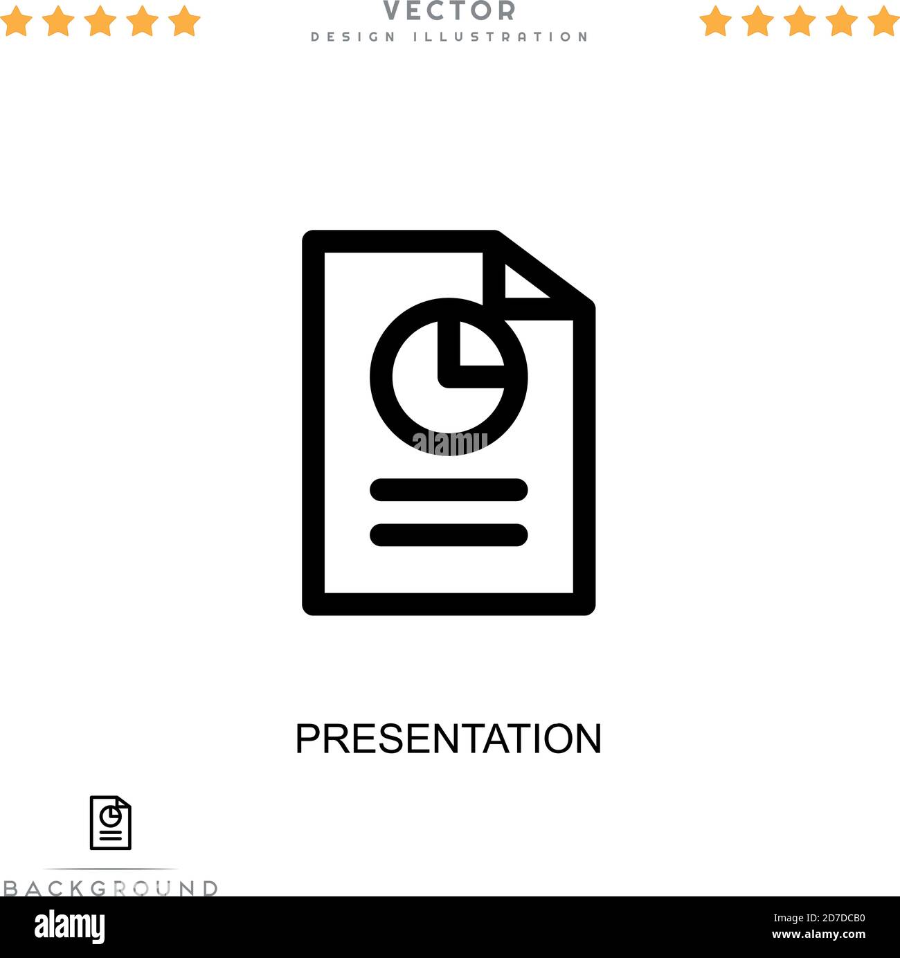 Präsentationssymbol. Einfaches Element aus der digitalen Störungs ...