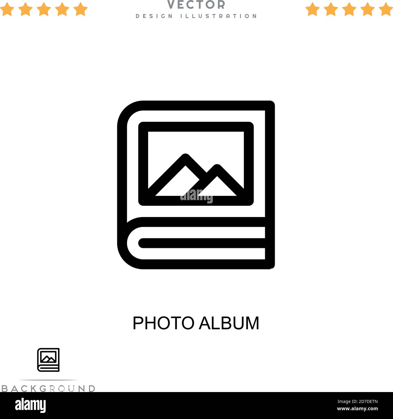 Fotoalbum-Symbol. Einfaches Element aus der digitalen Störungs-Sammlung ...