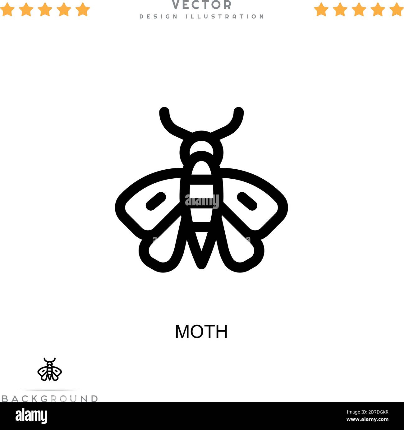 Motte-Symbol. Einfaches Element aus der digitalen Störungs-Sammlung ...