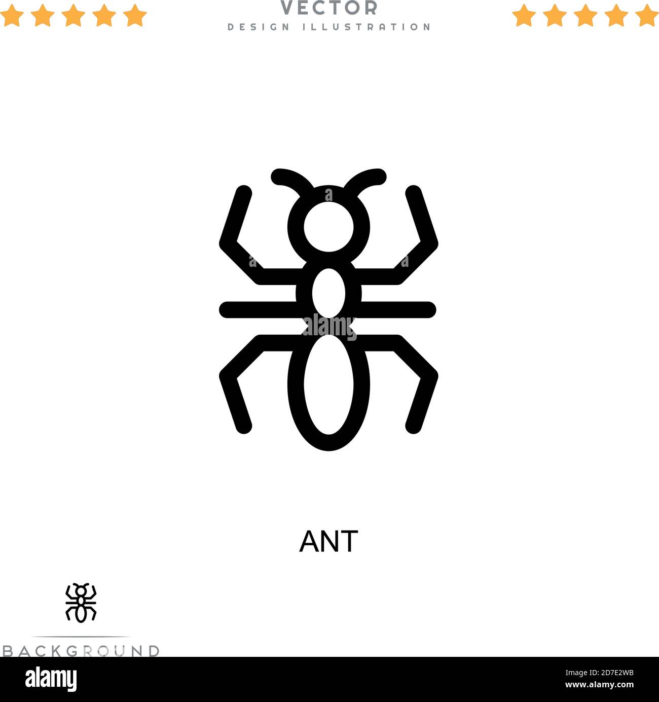 ANT-Symbol. Einfaches Element aus der digitalen Störungs-Sammlung ...