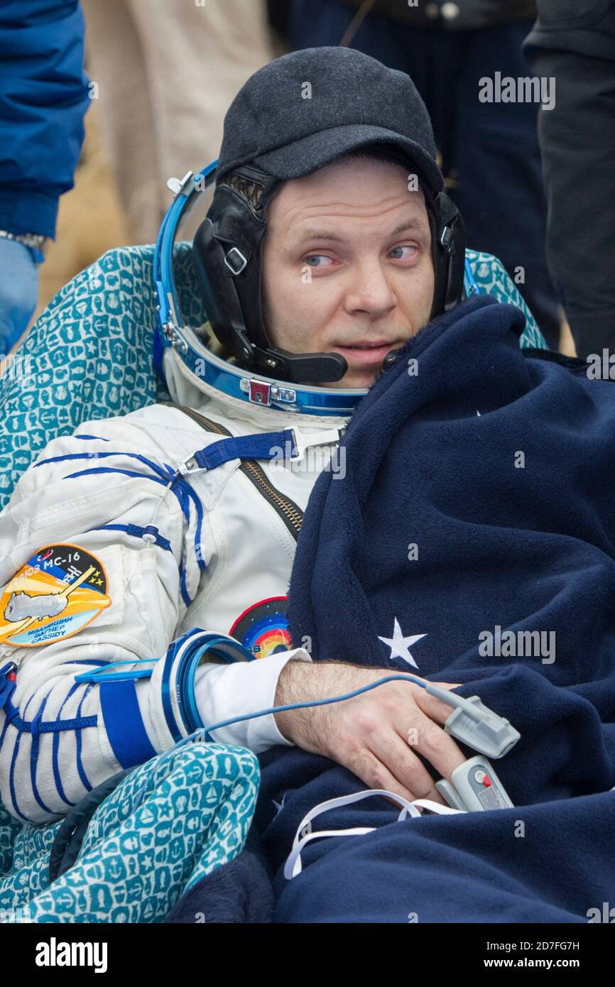 Scheskazgan, Kasachstan. Oktober 2020. Der Roskosmos-Kosmonaut Ivan ...