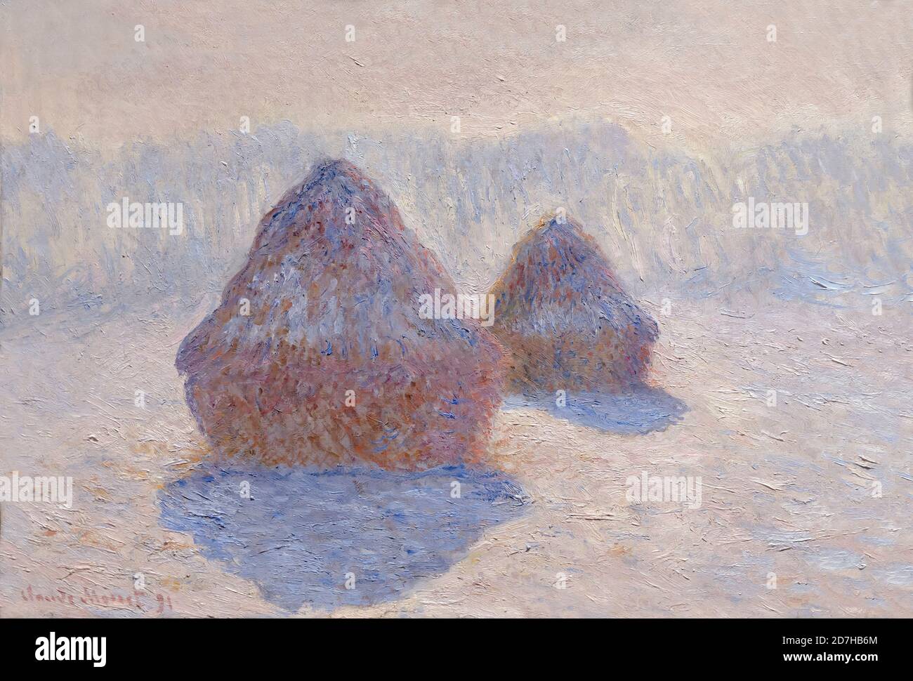 Haystacks monet -Fotos und -Bildmaterial in hoher Auflösung – Alamy