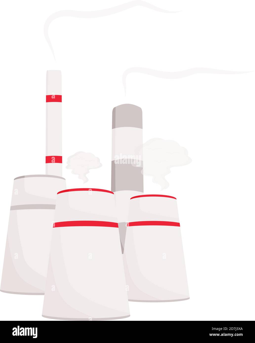 Fabrik Cartoon Vektor Illustration Stock-Vektorgrafik - Alamy