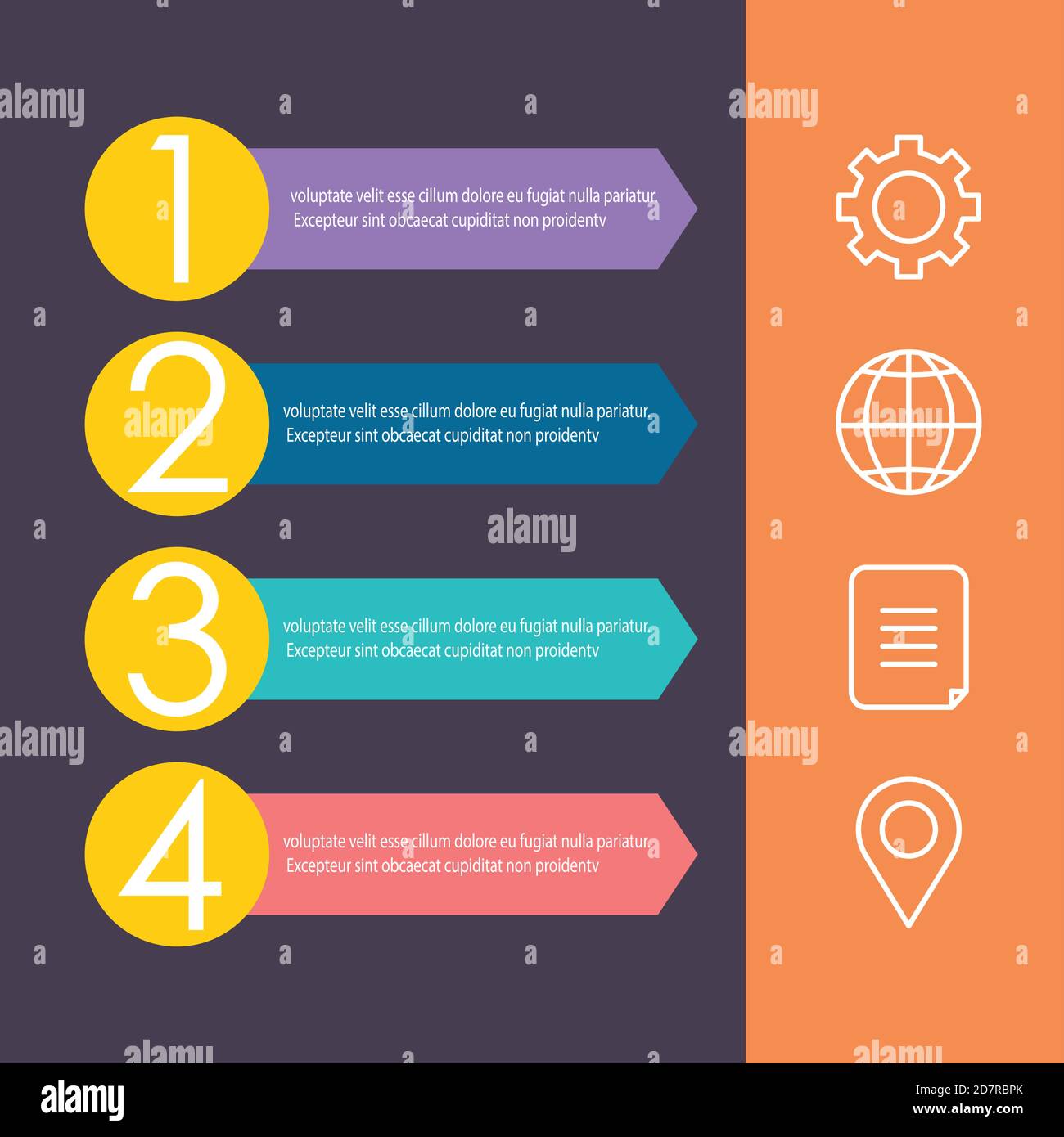 Infografik Design Vorlage für Workflow Layout Diagramm Vektor ...
