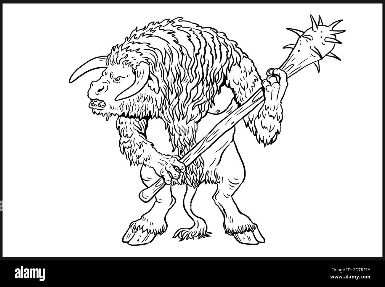 Ausmalbilder Minotaurus Aus Der Griechischen Mythologie Gestalten Zur