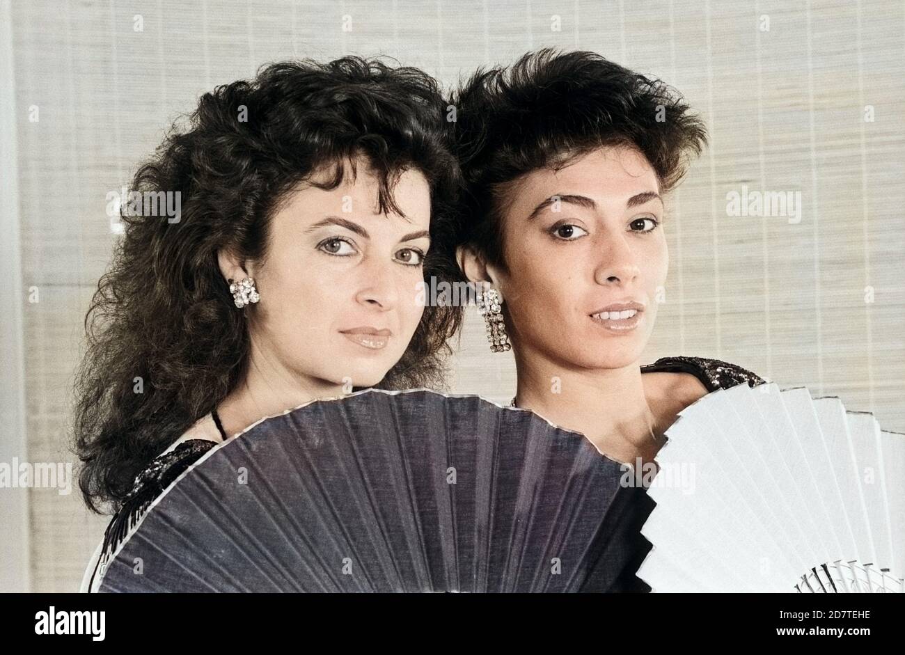 Baccara, spanisches weibliches Gesangsduo, bestehend aus Mayte Mateos ...