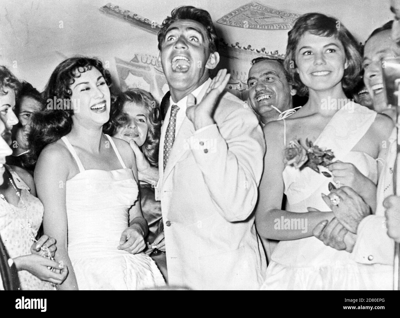 Maria Frau, Schauspieler Walter Chiari (Walter Annichiarico) und ...