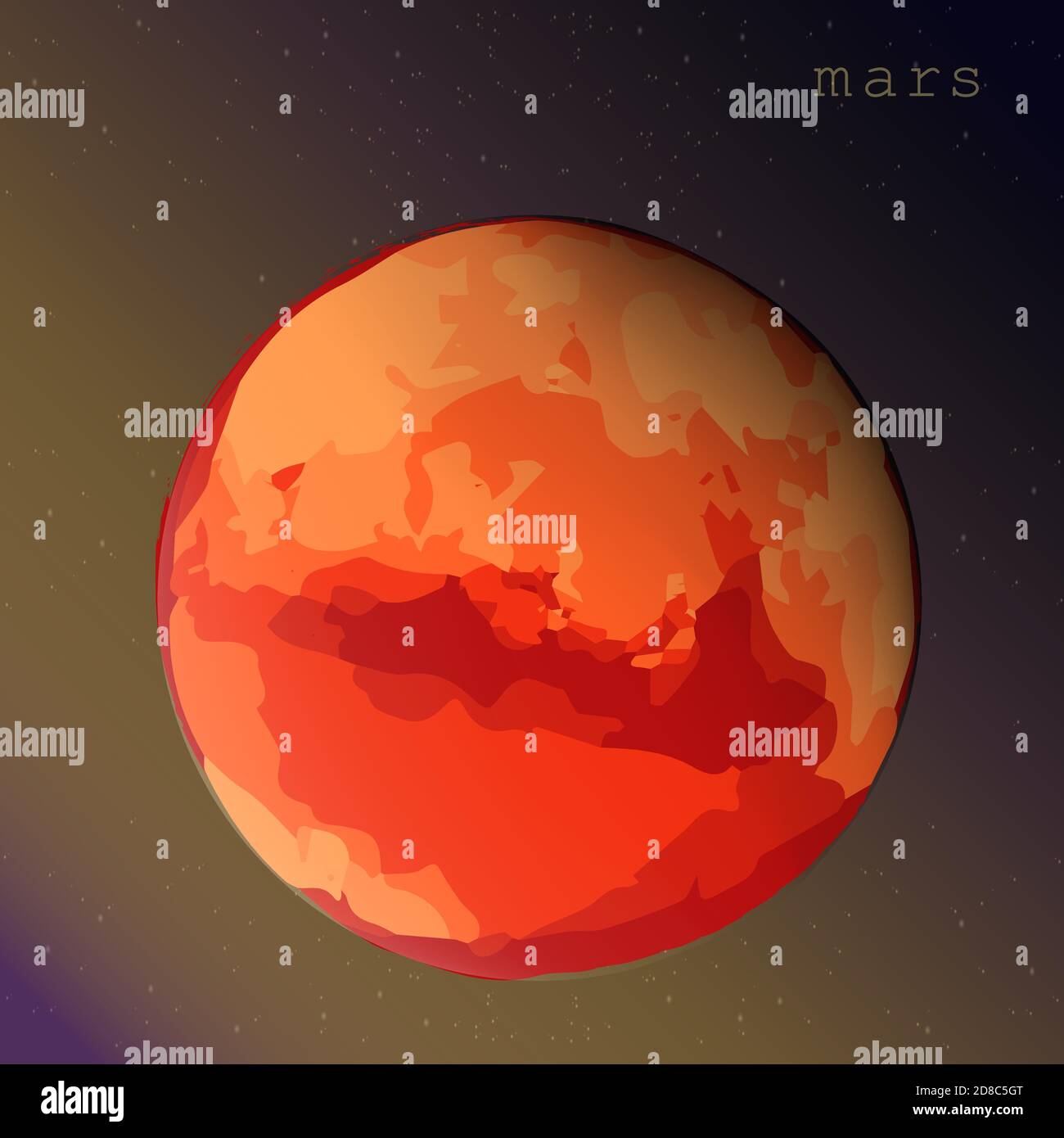 Mars globus Stock-Vektorgrafiken kaufen - Alamy
