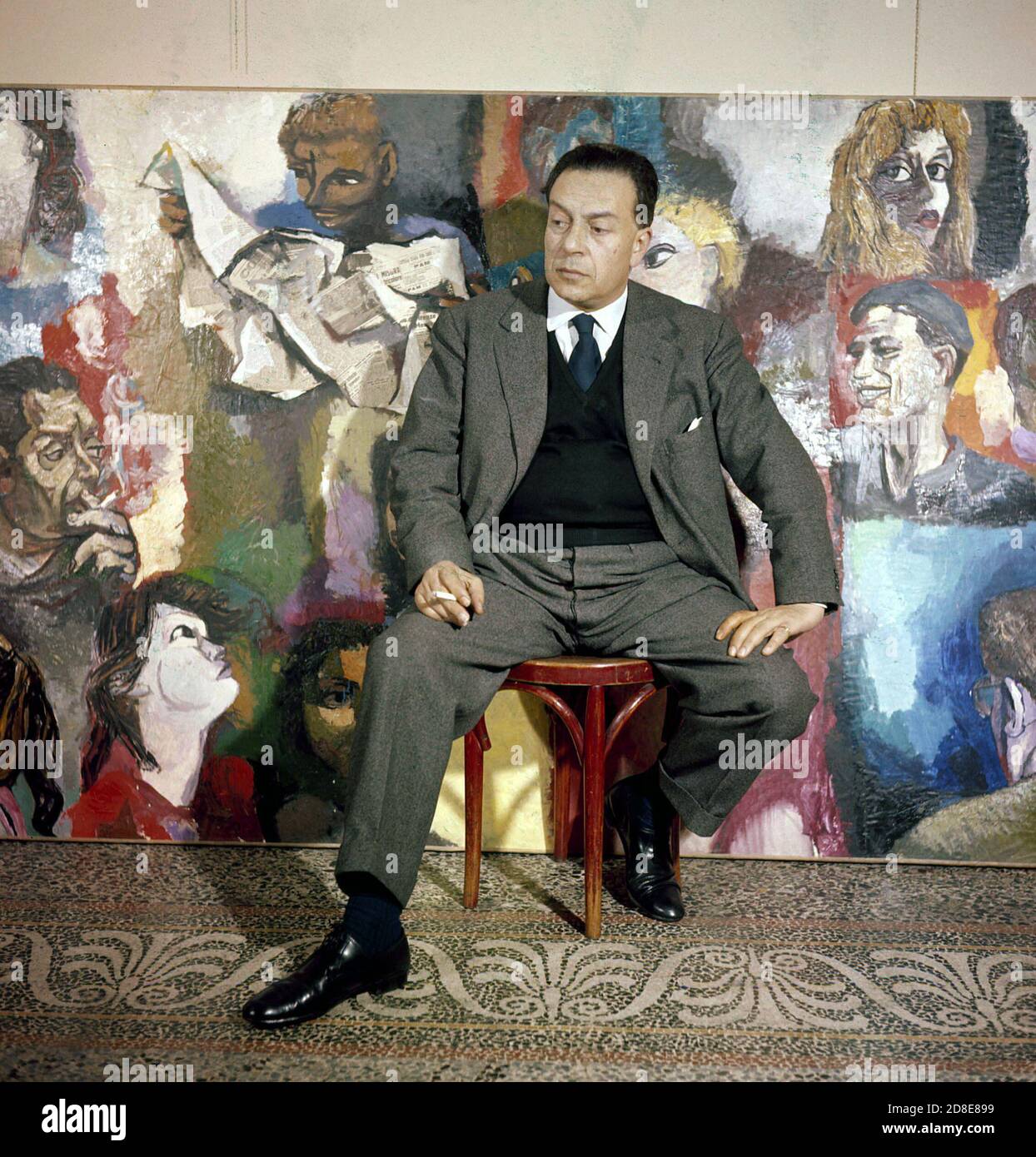 Il Pittore Renato Guttuso, Anni 60 Stockfotografie - Alamy