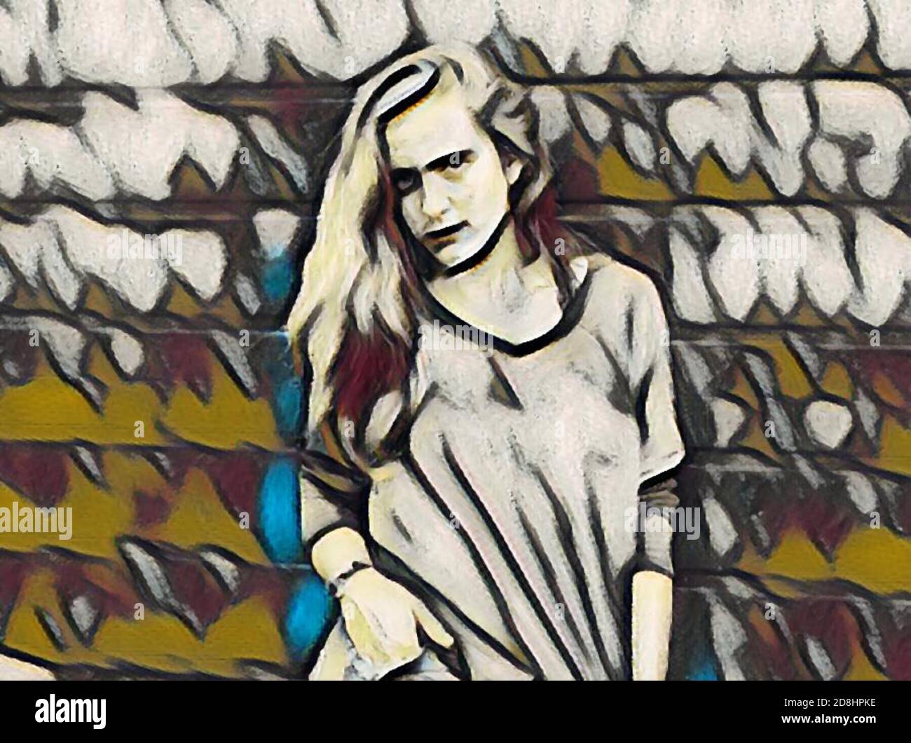 Weiblicher umriss zum malen -Fotos und -Bildmaterial in hoher Auflösung – Alamy