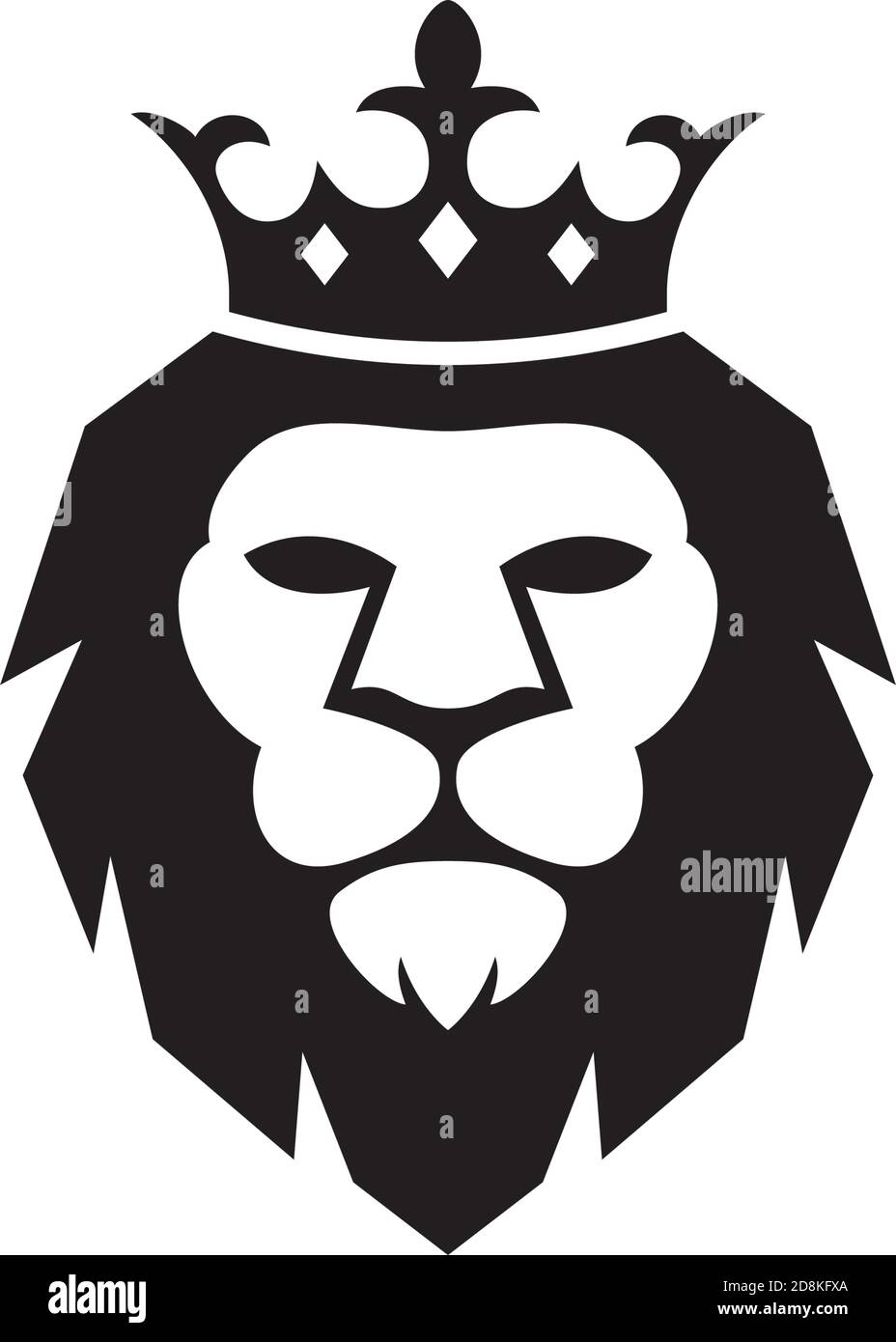 Lion King Symbol Design Vorlage Vektor isolierte Illustration Stock ...