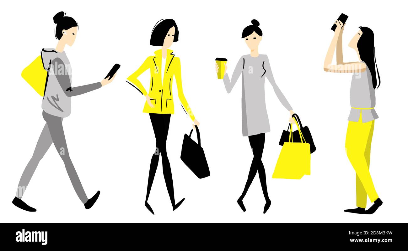 Leute gehen straße Ausgeschnittene Stockfotos und -bilder - Alamy