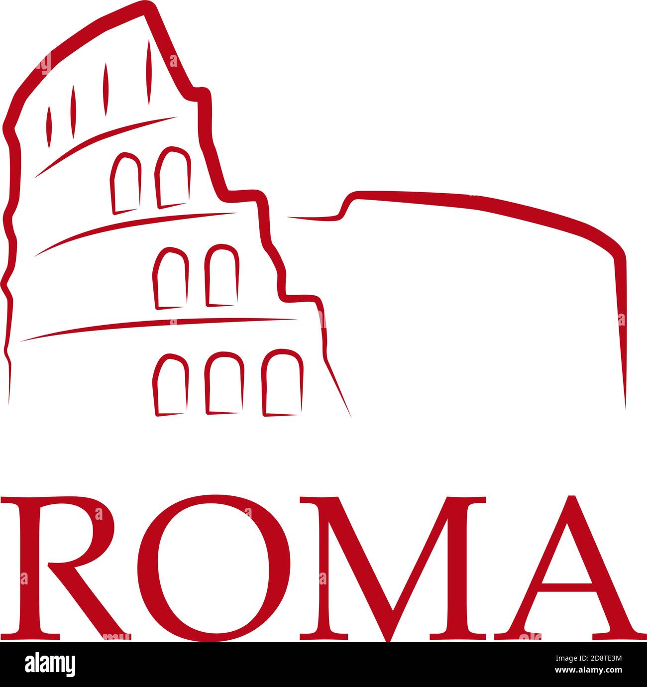 Logo colosseo roma Stock-Vektorgrafiken kaufen - Alamy