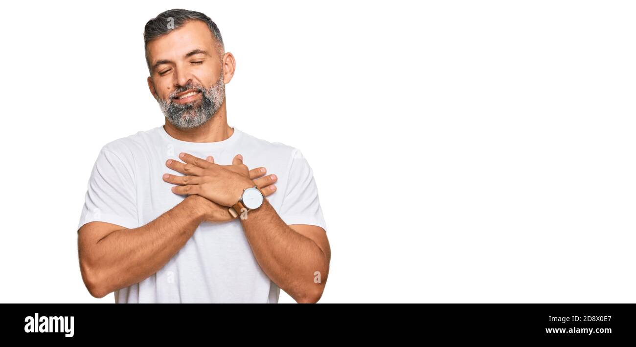 Herz hände graues männchen pflege Ausgeschnittene Stockfotos und ...