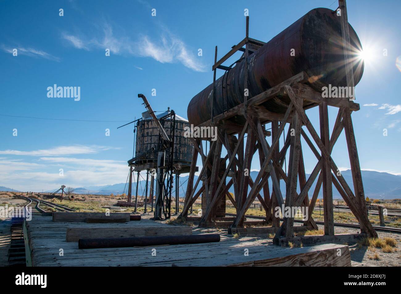 Das Laws Railroad Museum bietet eine große Sammlung von Bergbau- und ...