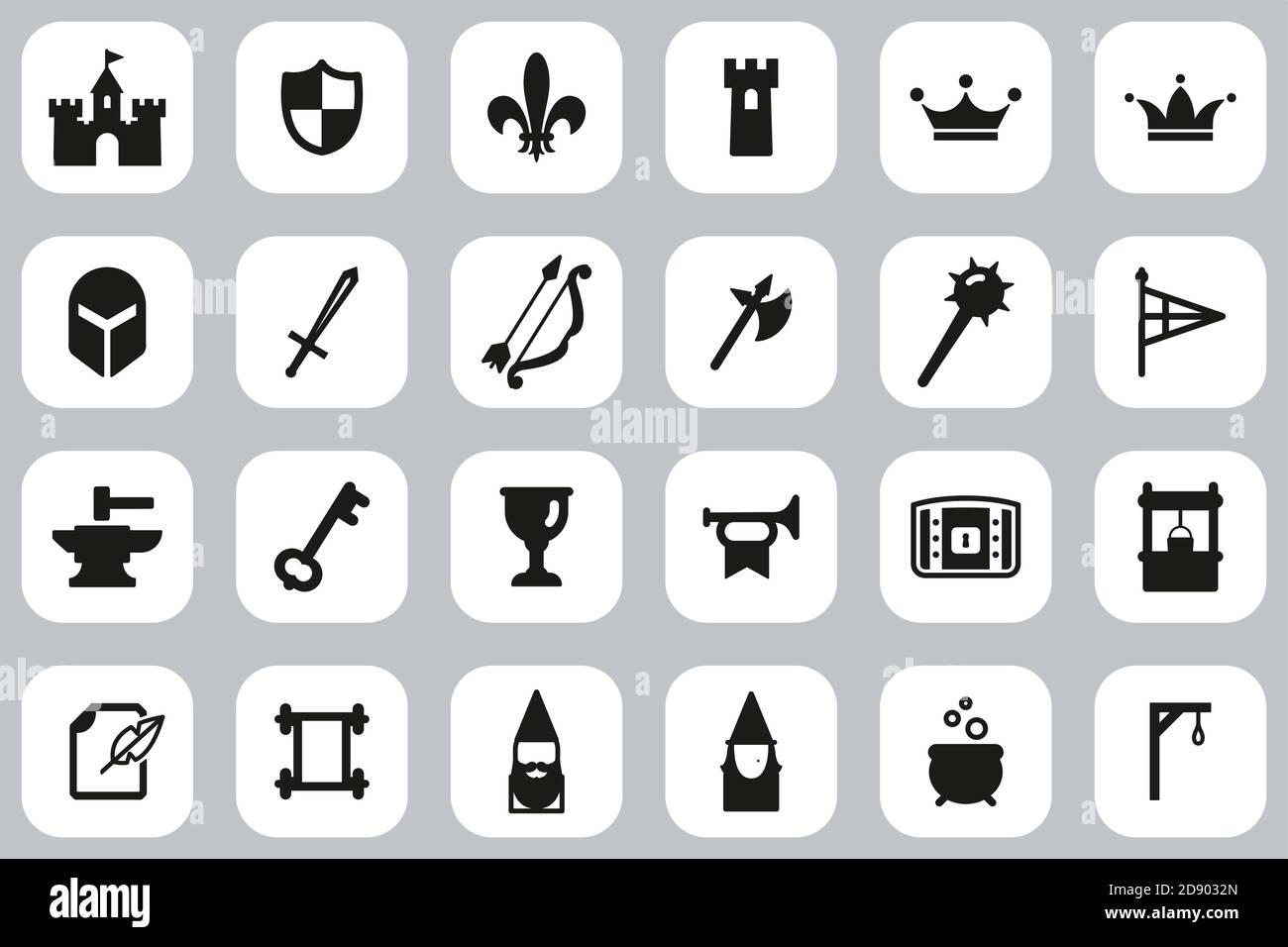 Schloss Symbole Stock-Vektorgrafiken kaufen - Alamy