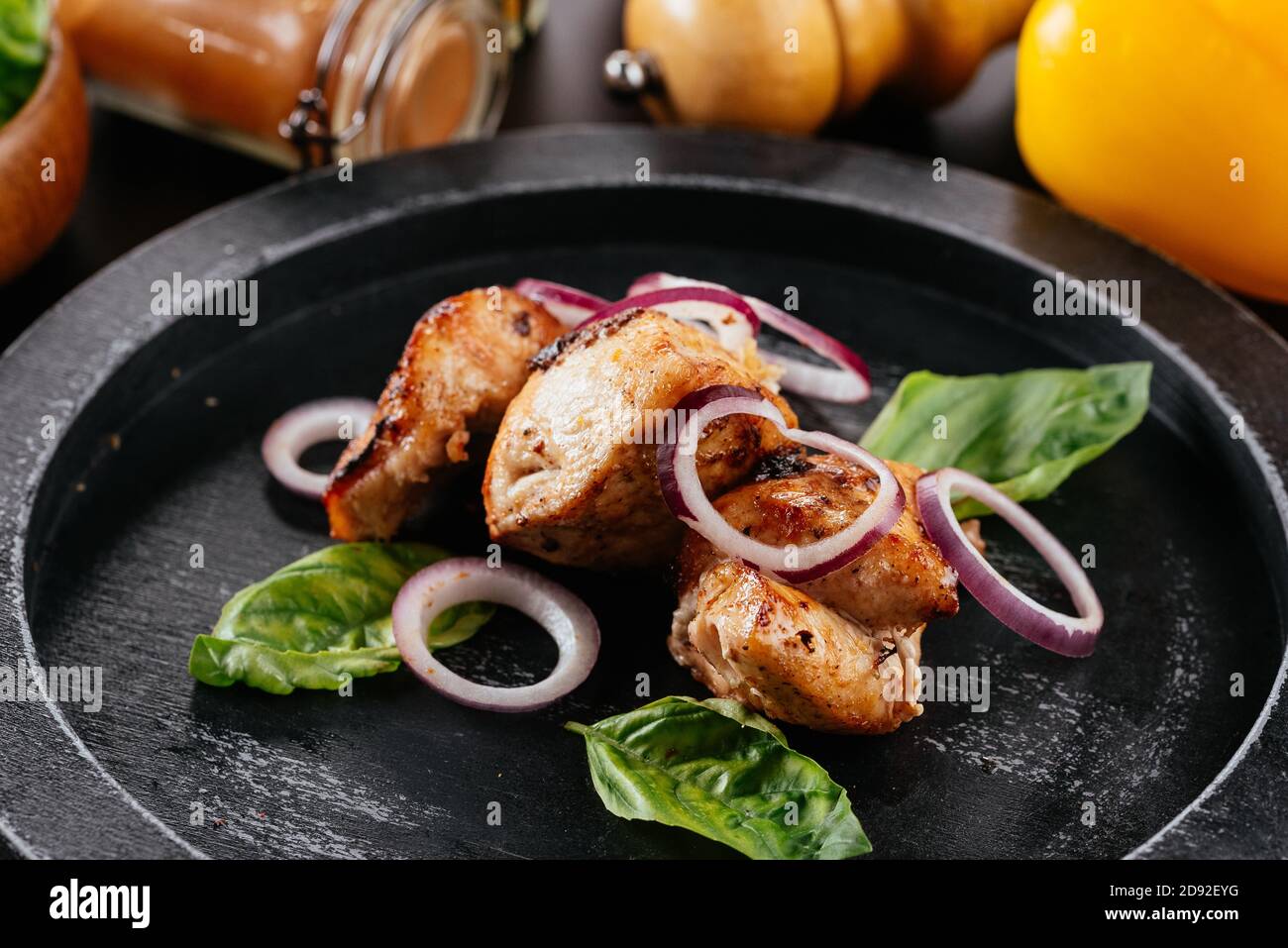Gebratener Schaschlik Stockfotos und -bilder Kaufen - Alamy