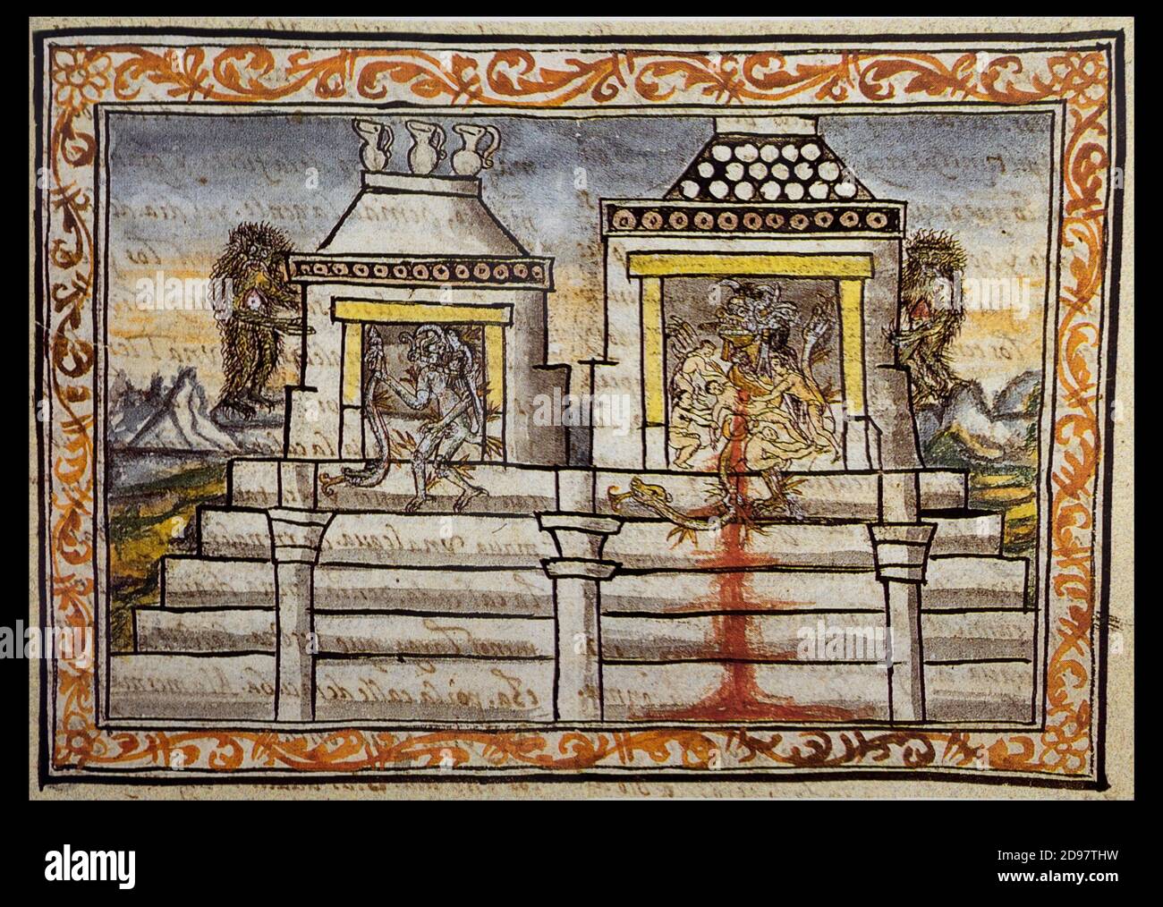 Aztec Human Sacrifice Stockfotos und -bilder Kaufen - Alamy