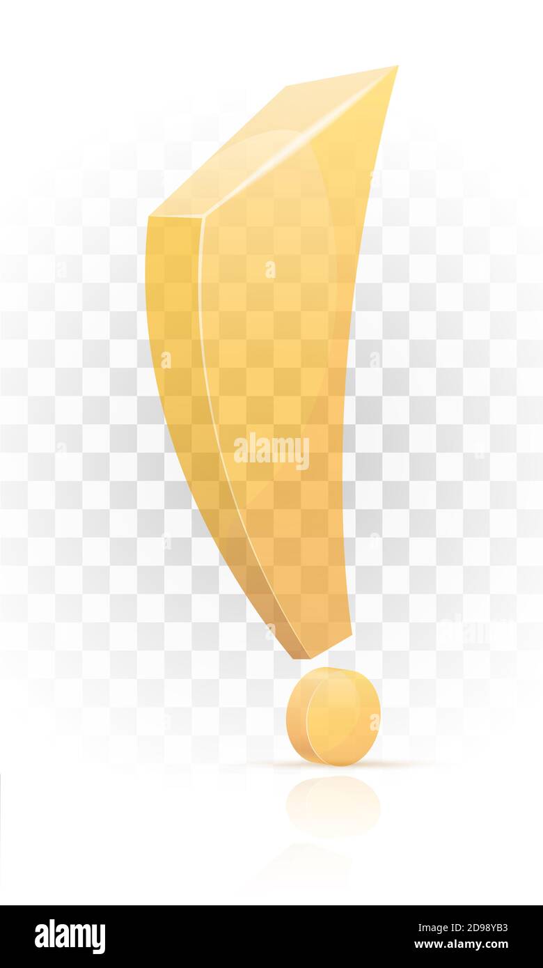 Symbol Ausrufezeichen Zeichen Grafikelemente für Design Vektor ...