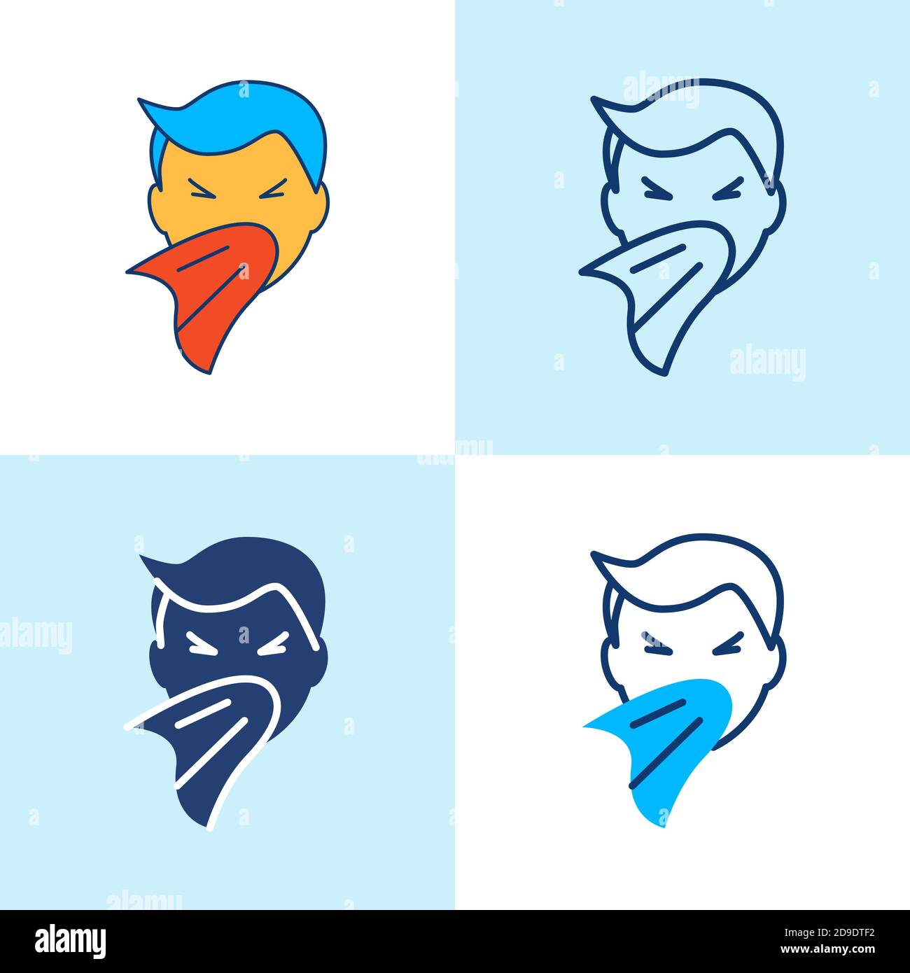 Niesen abdecken Stock-Vektorgrafiken kaufen - Alamy