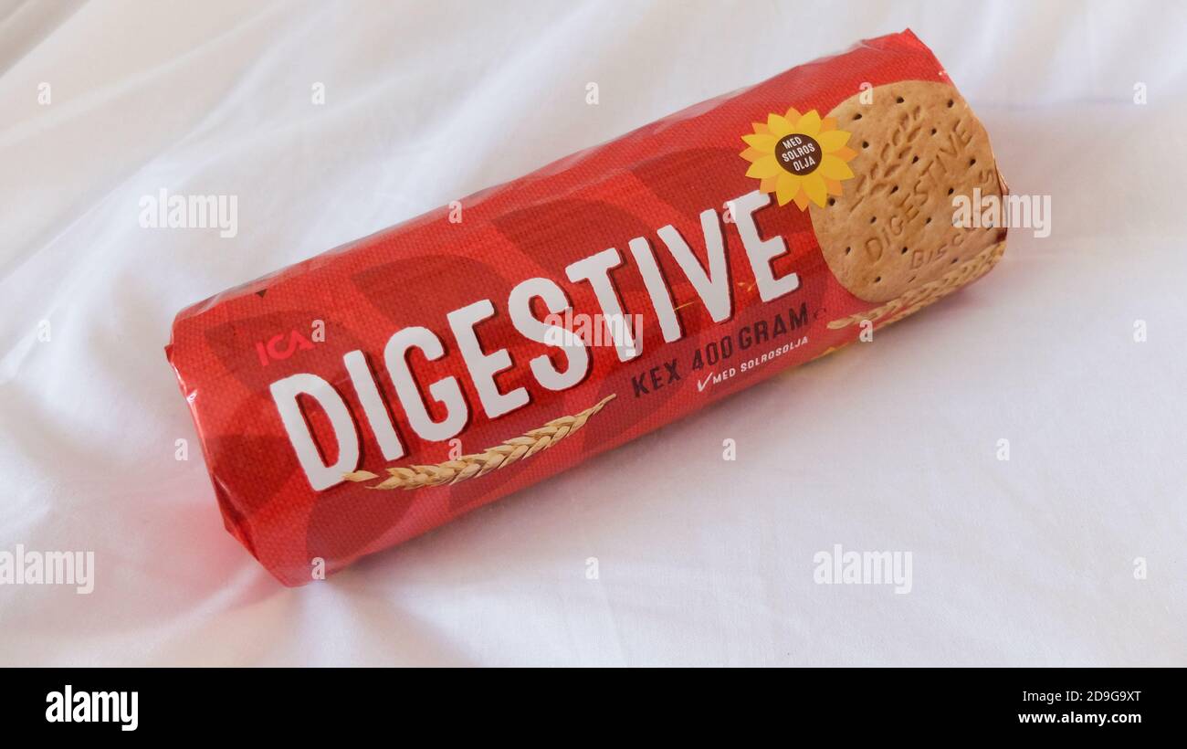 Digestive Biscuits aus Schweden, ICA. Ein Verdauungs- oder Verdauungs ...