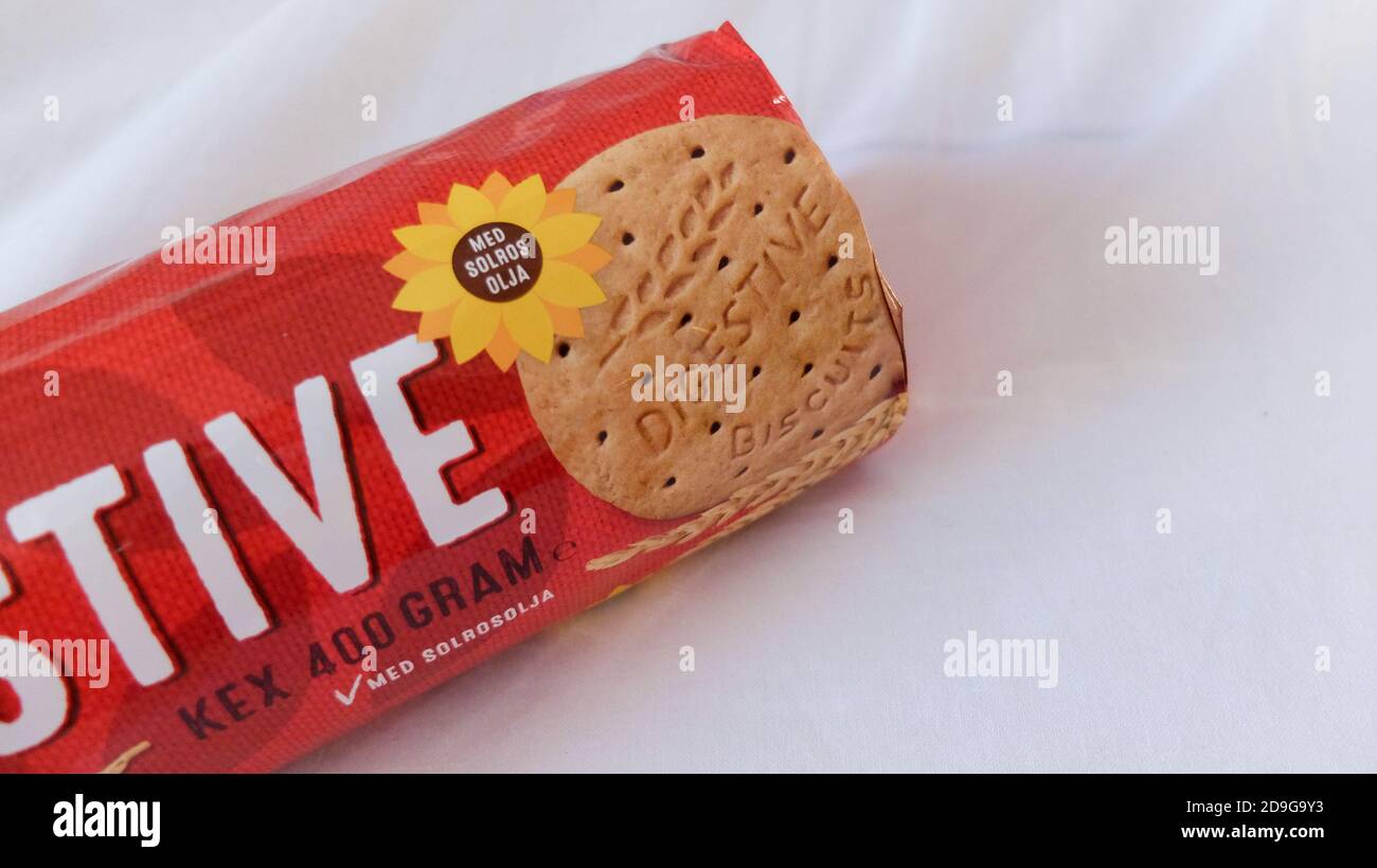 Digestive Biscuits aus Schweden, ICA. Ein Verdauungs- oder Verdauungs ...