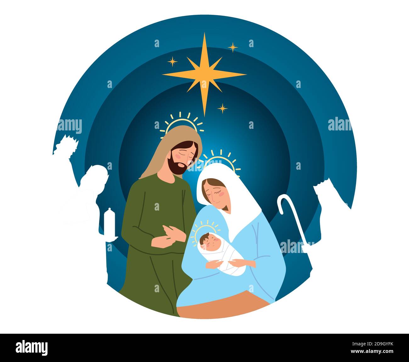 Mary joseph jesus weise karikatur -Fotos und -Bildmaterial in hoher ...