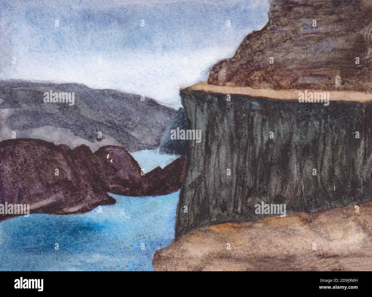 Berge winter sketch -Fotos und -Bildmaterial in hoher Auflösung – Alamy